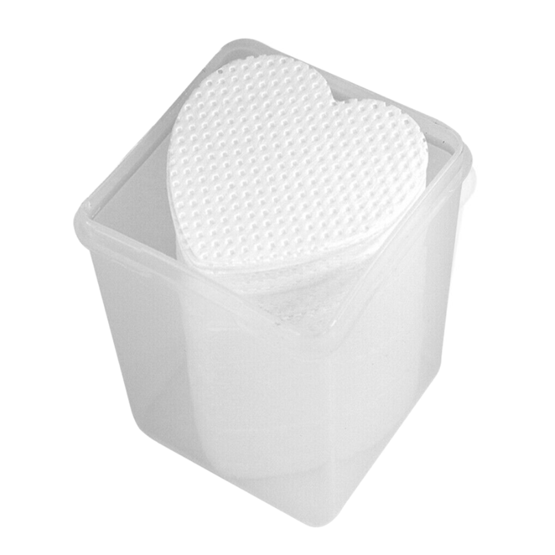 Heart Shaped Cotton Pads - White 200pcs – Browshop