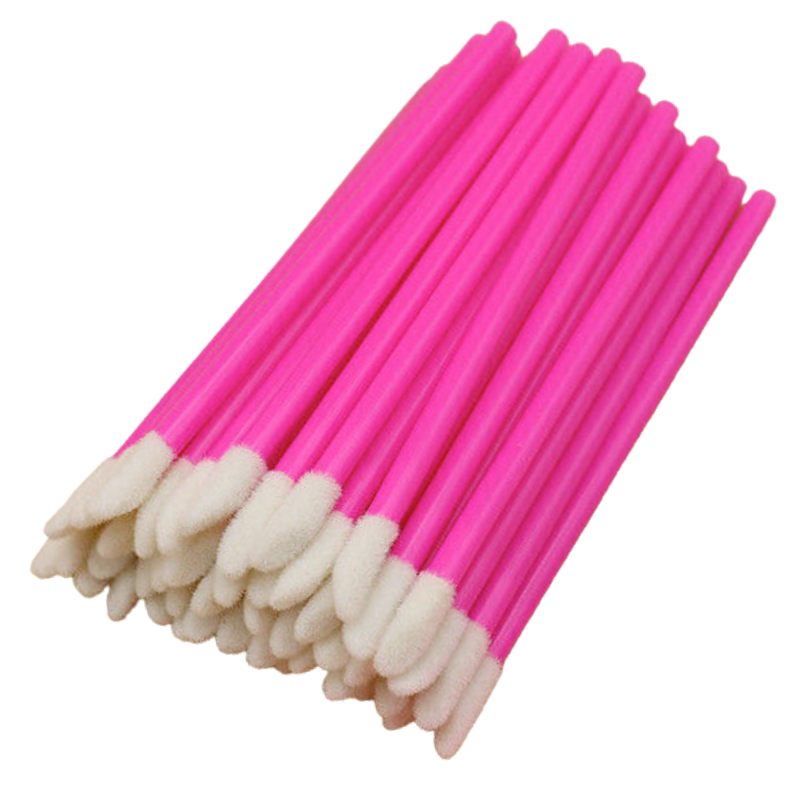 Doe Foot Lip Applicators - Hot Pink (50/250/500pcs) – Browshop